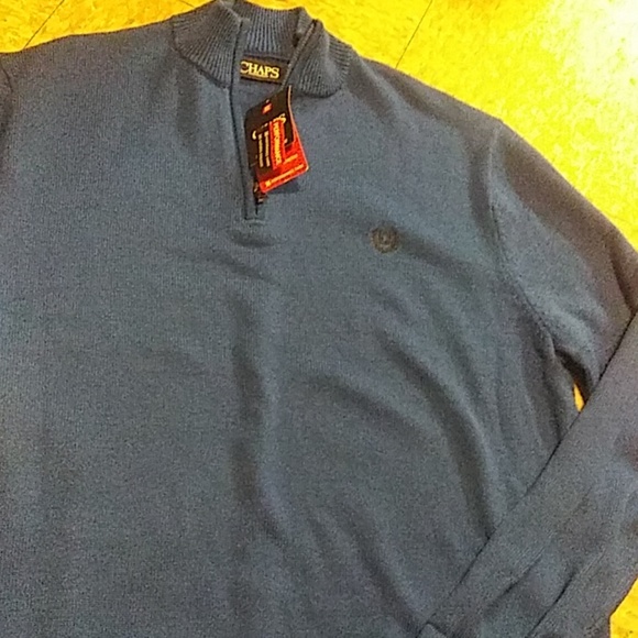 Chaps | Sweaters | Mans Blue Chaps Sweater Nwt | Poshmark